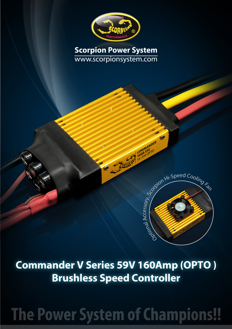 New Released! Scorpion Commander V 59V 160A ESC OPTO - Scorpion Power ...