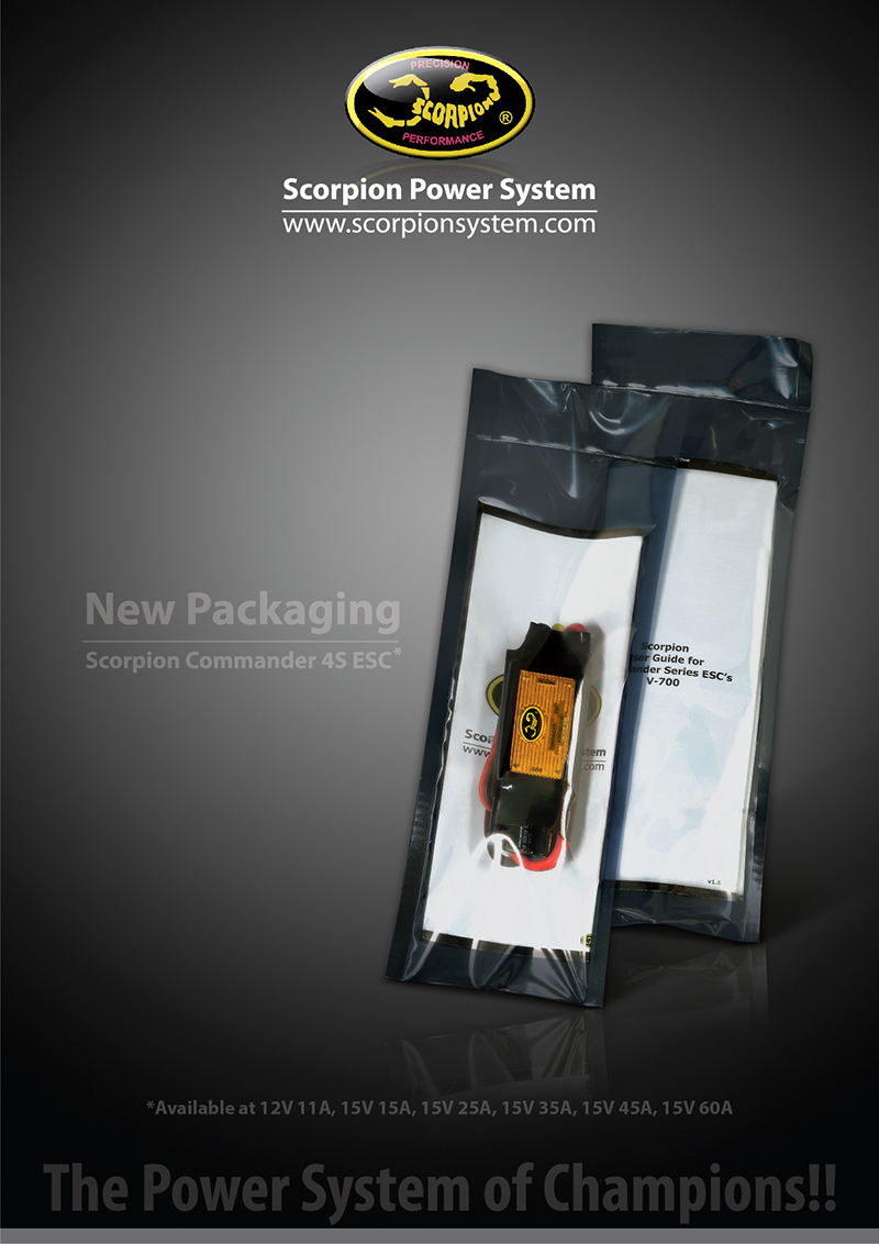 New Package for Commander 4S Series ESC - Scorpion Power System