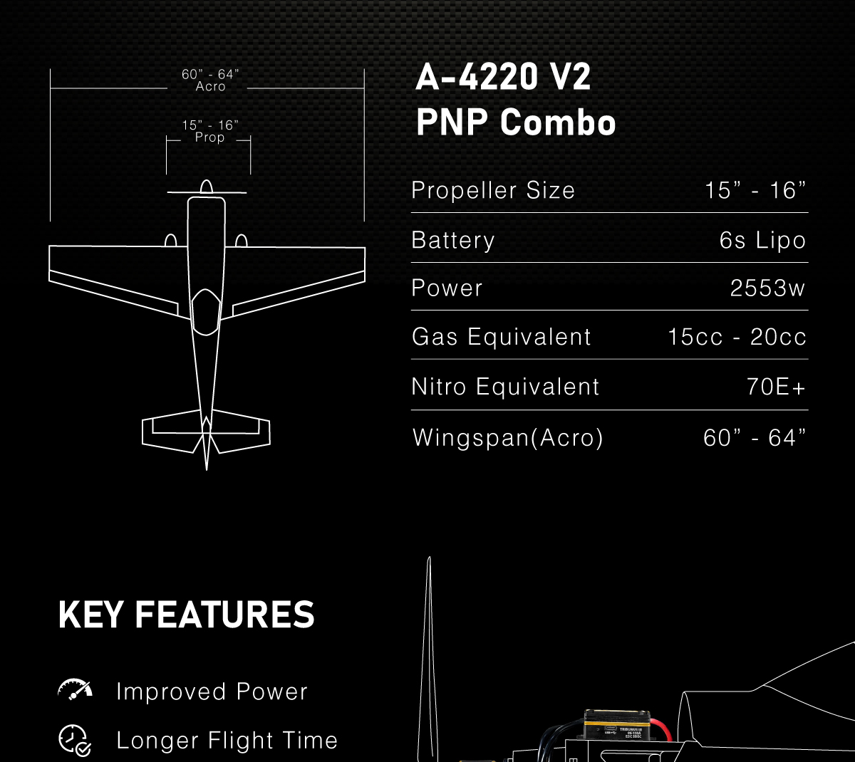 Scorpion A-4220 V2 PNP Combo (6s/70E+/2553w) - Scorpion Power System
